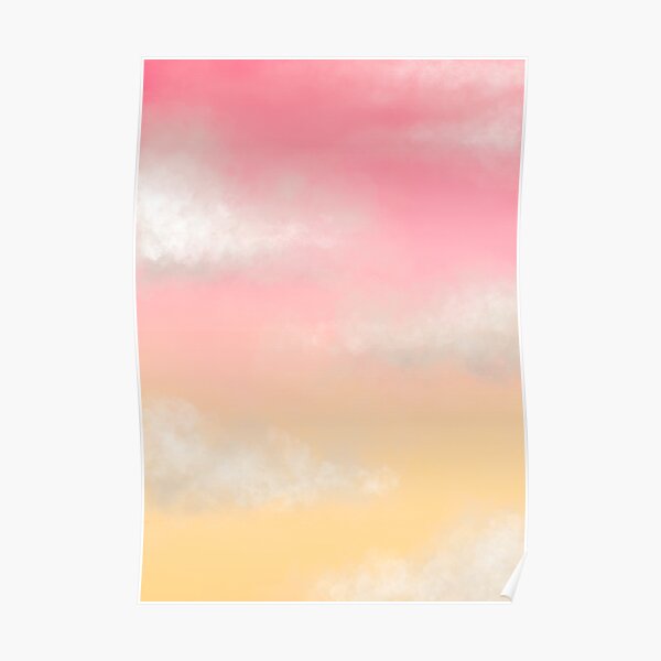 "Pink Cotton Candy Sky" Poster by PiyaLove | Redbubble