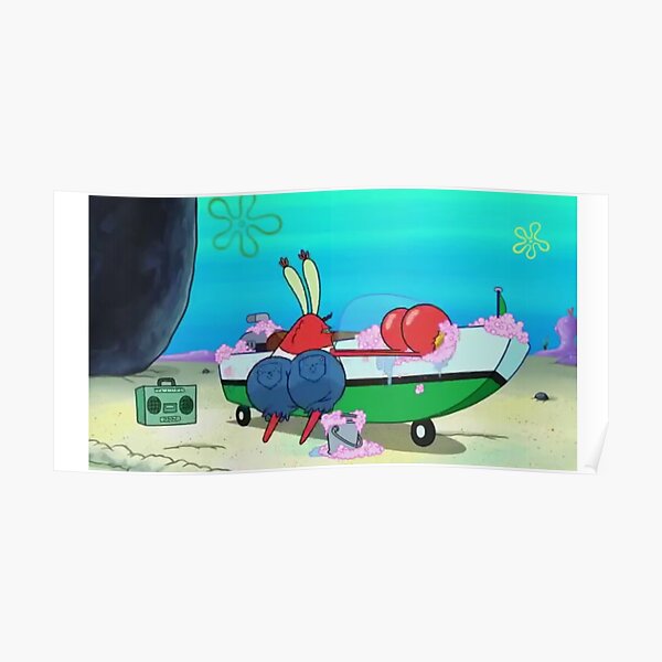 "Thick Mr Krabs" Poster for Sale by grs1017 | Redbubble