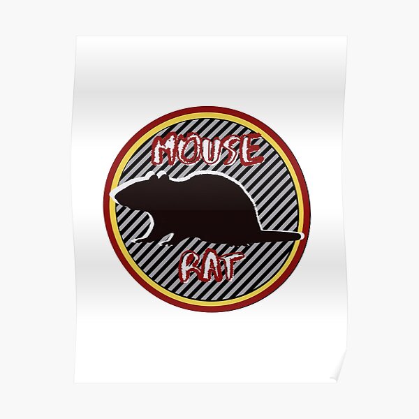 "Mouse Rat Logo" Poster for Sale by DaughertyDraws | Redbubble