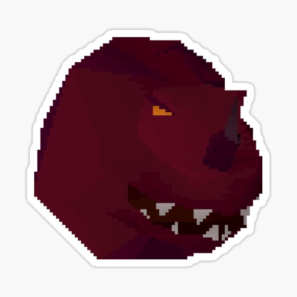 "OSRS Tz-Rek Jad pet Chathead" Sticker for Sale by Tippen | Redbubble