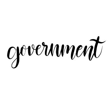 "Government Calligraphy" Sticker for Sale by YitingZarts | Redbubble