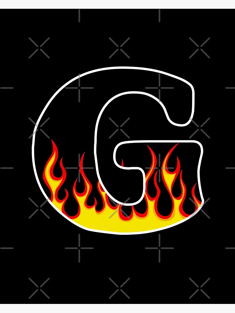 "G Flame Fire Letter" Photographic Print for Sale by Elhafdaoui | Redbubble