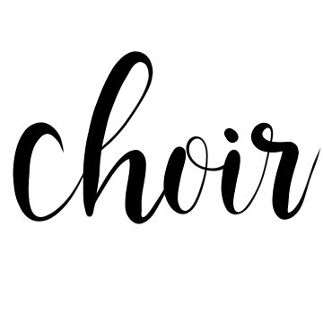 "Choir Calligraphy" Poster for Sale by YitingZarts | Redbubble