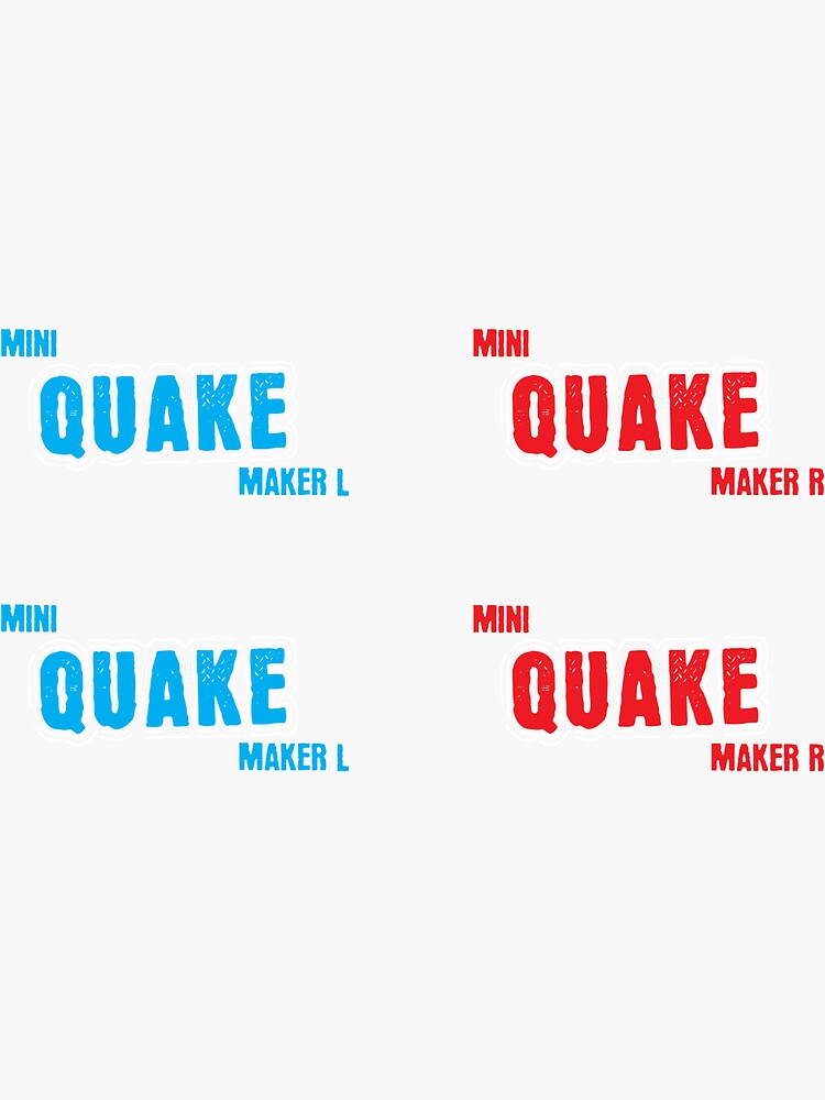 ""Mini Quake Maker" Sticker" Sticker by CreepyKards | Redbubble