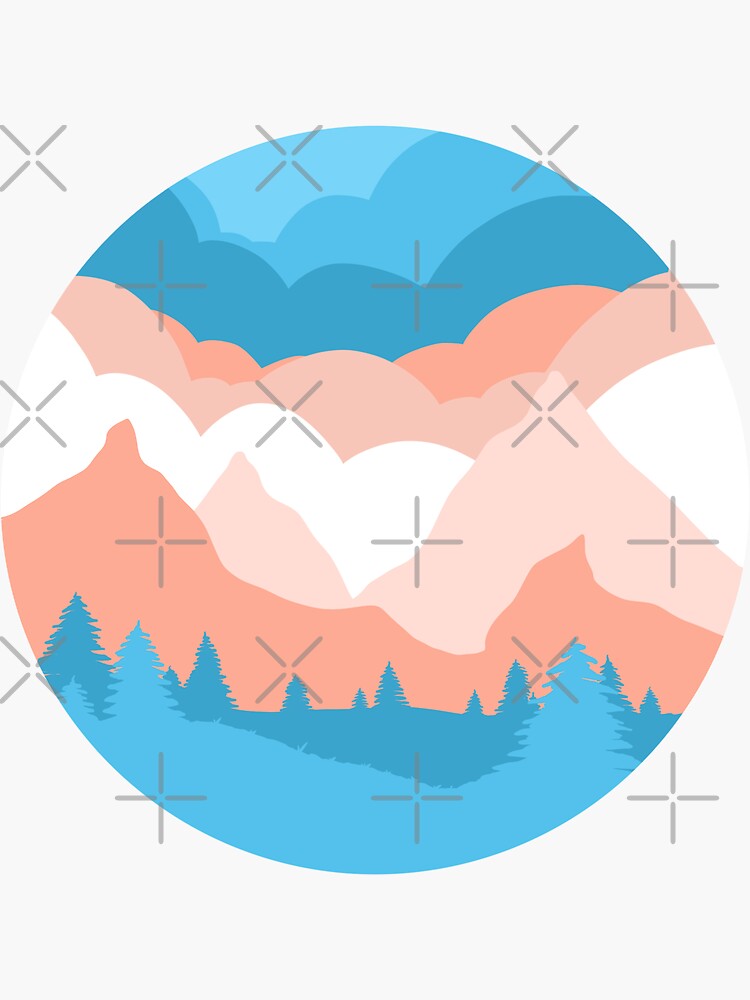 ""subtle" trans flag" Sticker for Sale by justannartist | Redbubble