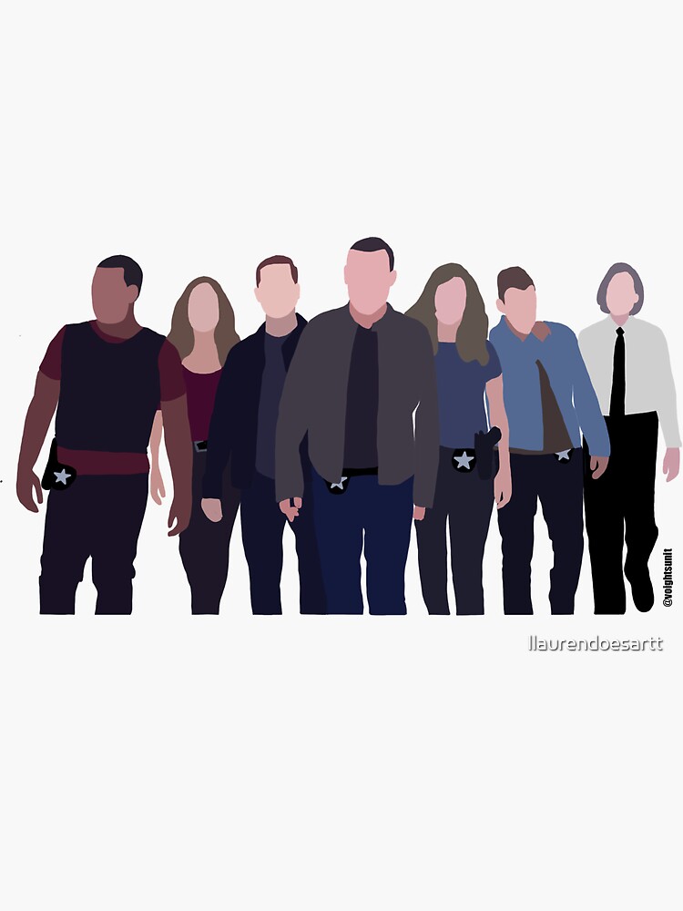 "Chicago PD cast" Sticker for Sale by llaurendoesartt | Redbubble