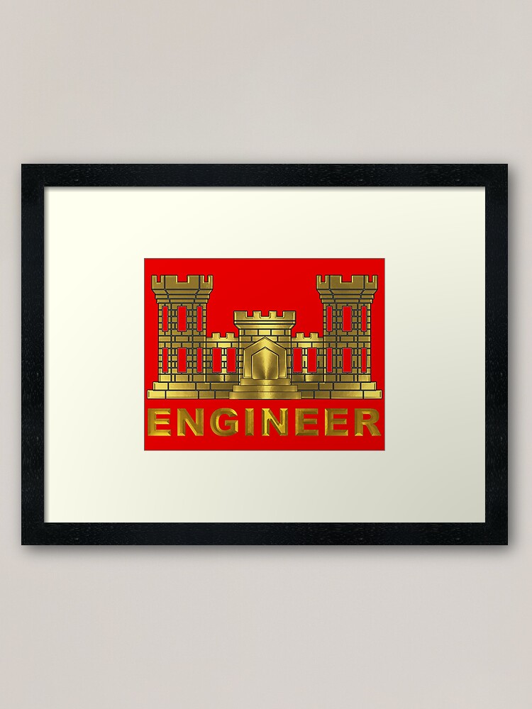 "Army Engineer Castle " Framed Art Print by SoldierAlways | Redbubble