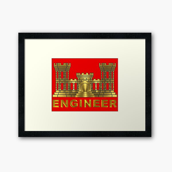 "Army Engineer Castle " Framed Art Print for Sale by SoldierAlways ...