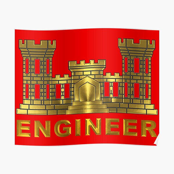 "Army Engineer Castle " Poster by SoldierAlways | Redbubble