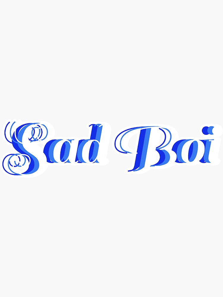 "Sad Boi " Sticker for Sale by SakuraDraws | Redbubble