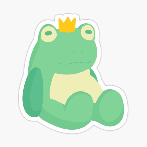 "Froggy Prince" Sticker by heylookitsPONK | Redbubble