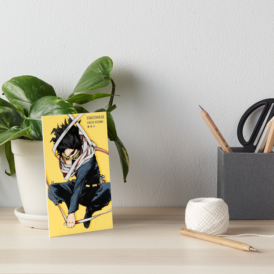 "ERASERHEAD - Shota Aizawa" Art Board Print by Calou99 | Redbubble