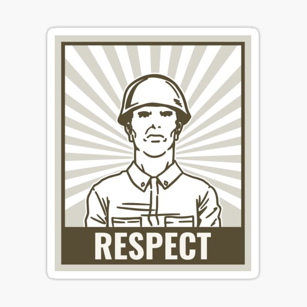 "RESPECT" Sticker for Sale by AladdinMktgs | Redbubble