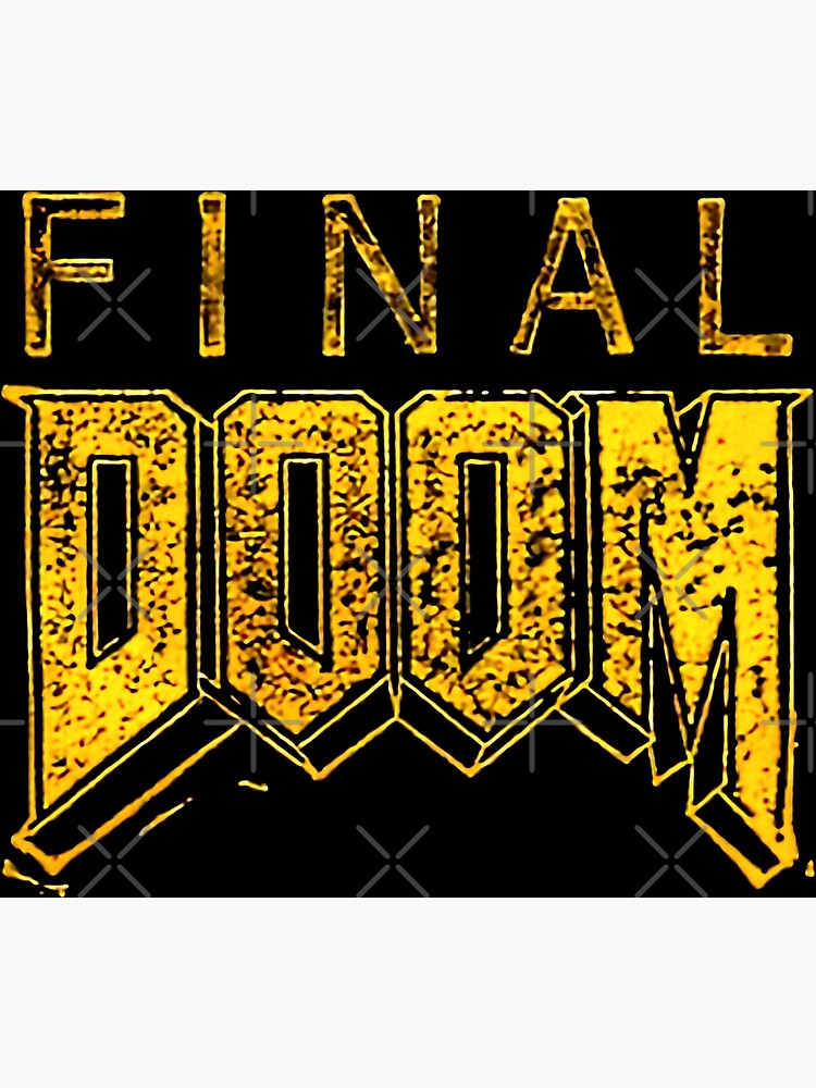 "FINAL DOOM (logo)" Art Print by Design-By-Dan | Redbubble