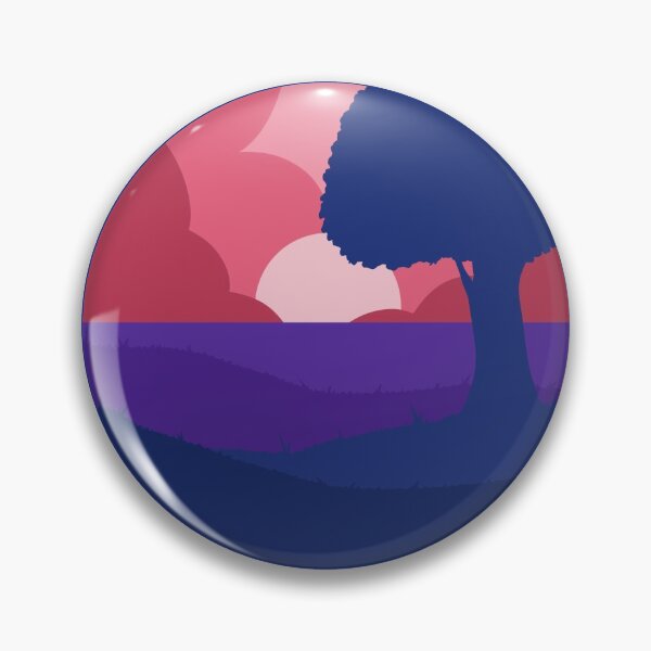 ""subtle" bi flag" Pin for Sale by justannartist | Redbubble