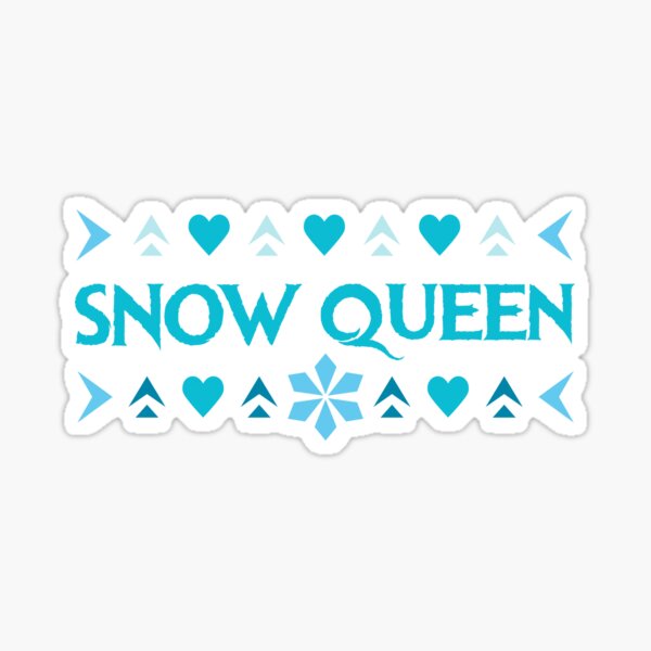 "Snow Queen - Word Art" Sticker for Sale by arturekdesign | Redbubble