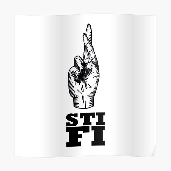 "Smoke Finger Stifi" Poster by haruslakuu | Redbubble