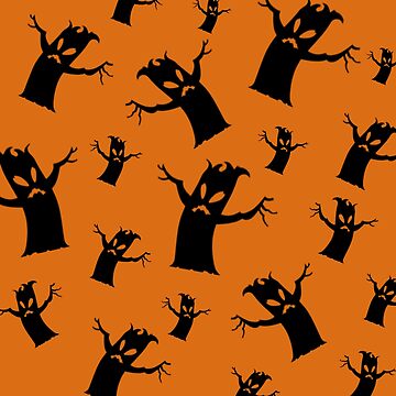 "Spooky Tree Pattern" Sticker for Sale by andyzdesigns | Redbubble