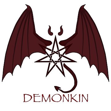 "V.1 “demonkin” Otherkin symbol art Design" Sticker for Sale by ...
