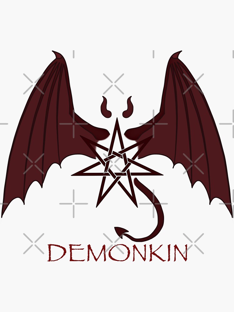 "V.1 “demonkin” Otherkin symbol art Design" Sticker for Sale by ...
