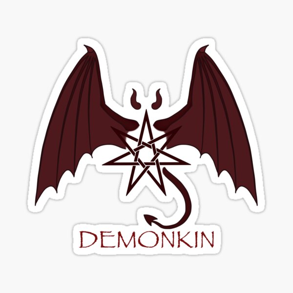 "V.1 “demonkin” Otherkin symbol art Design" Sticker for Sale by ...