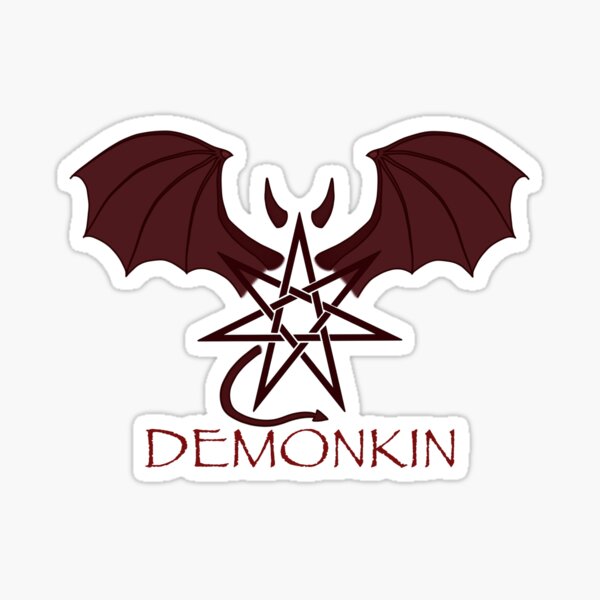 "V.2 “demonkin” Otherkin symbol art Design" Sticker by DraconicsDesign ...