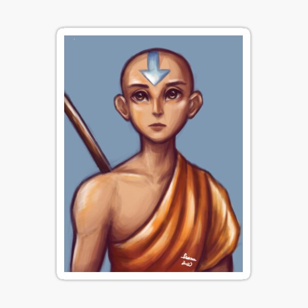 "Avatar the last airbender: Aang" Sticker by aegyptiacus | Redbubble