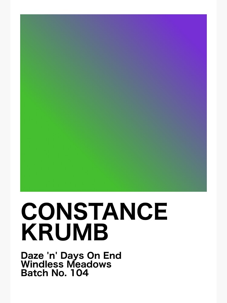 "Contsance Krumb" Sticker by sketchyfox | Redbubble
