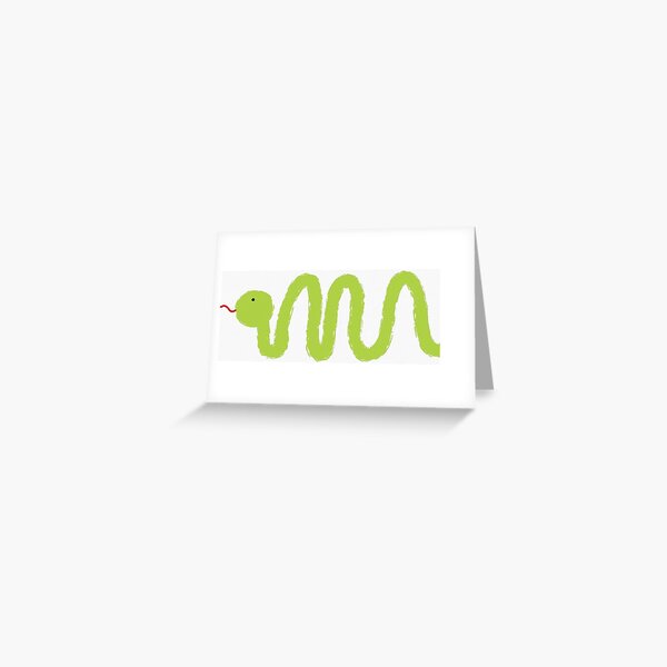 "Cute snake" Greeting Card for Sale by designsbyzw | Redbubble