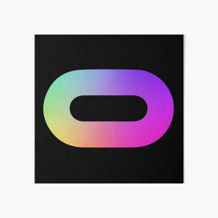 "Rainbow Holographic Oculus VR Logo" Art Board Print by -Panda-Monium ...