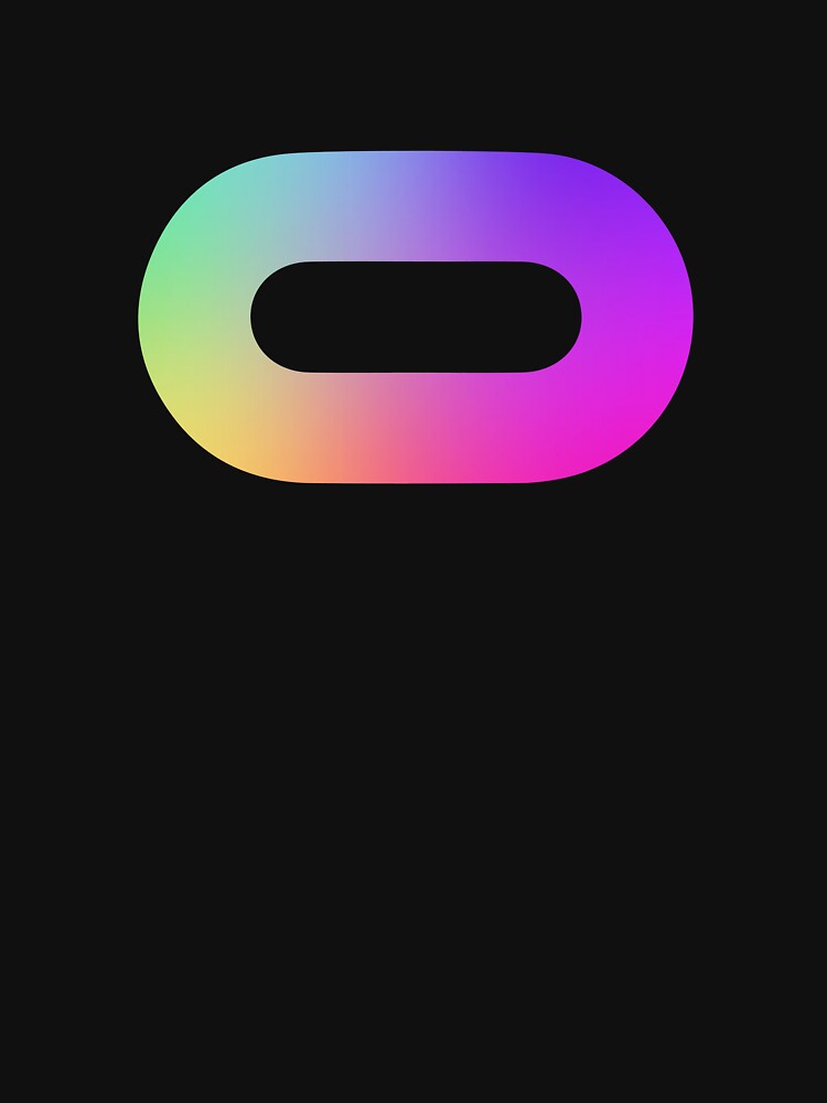 "Rainbow Holographic Oculus VR Logo" T-shirt for Sale by -Panda-Monium ...