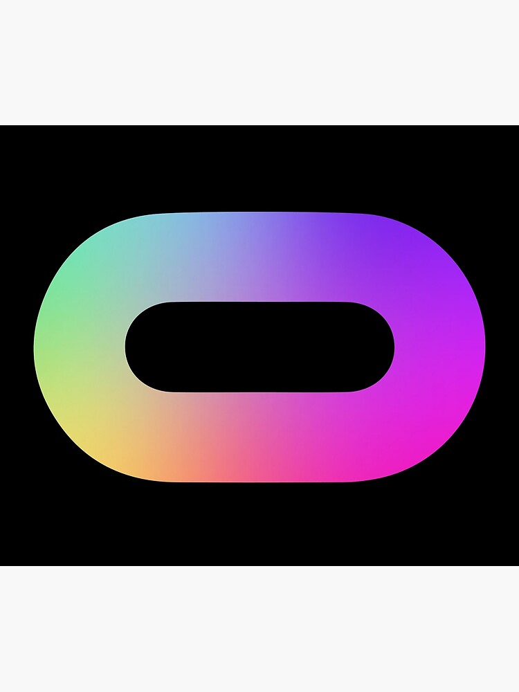"Rainbow Holographic Oculus VR Logo" Throw Blanket for Sale by -Panda ...