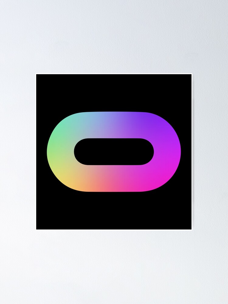 "Rainbow Holographic Oculus VR Logo" Poster for Sale by -Panda-Monium ...