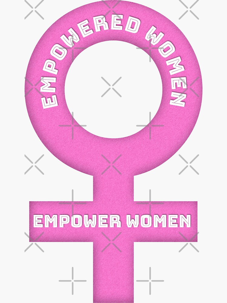 Pegatina «mujeres empoderadas símbolo femenino» de BlueberrdArt | Redbubble