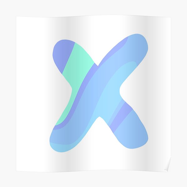 "Alphabet letter X" Poster by GabiMl | Redbubble