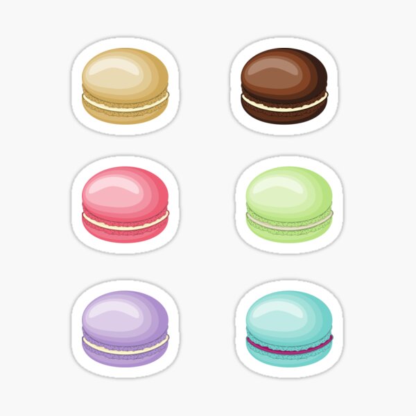"Macaroons " Sticker for Sale by crismerchpod | Redbubble