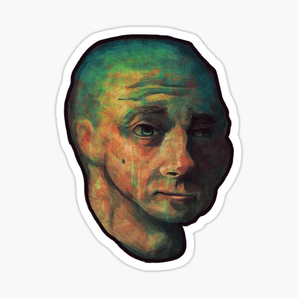 "Realistic Doomer Wojak" Sticker for Sale by albionicnorth | Redbubble