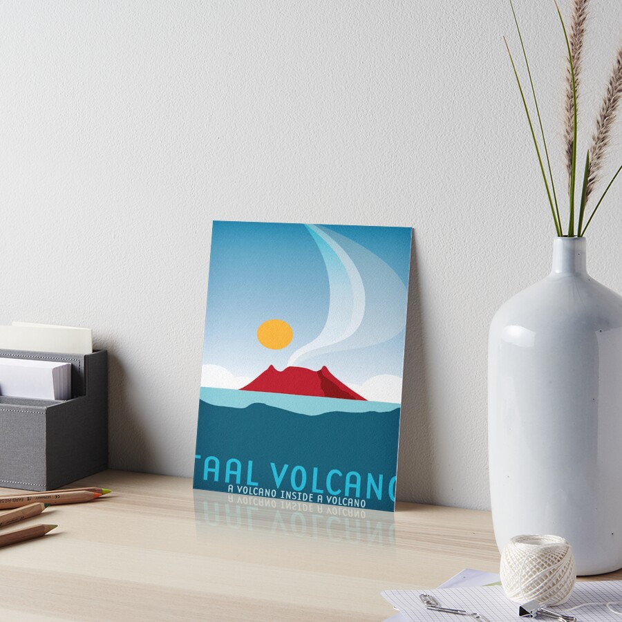 "Taal Volcano " Art Board Print by FilipinoDesigns | Redbubble