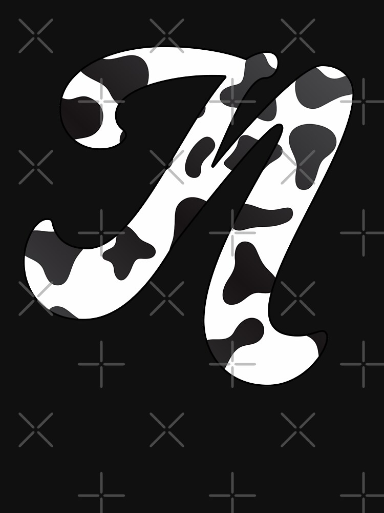 "Cow N Print alphabet Transparent Letter Sticker." T-shirt for Sale by ...