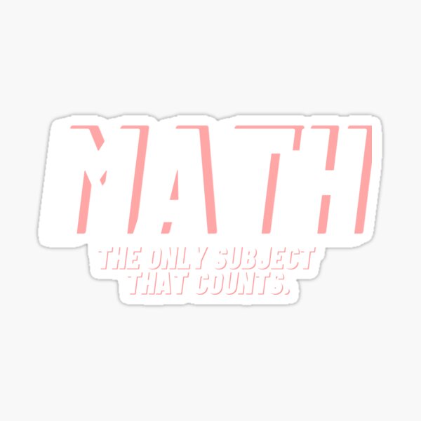 Funny Math Stickers | Redbubble
