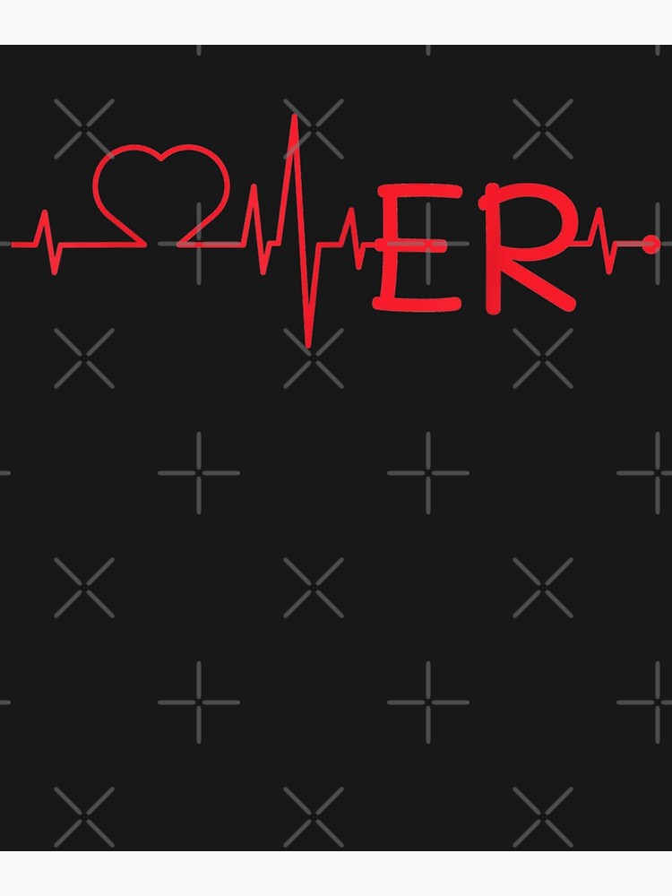 "Love ER Heart beat doctor nurse hospice workers cool " Poster by ...