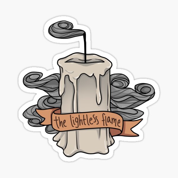"The Lightless Flame" Sticker for Sale by faedraws | Redbubble