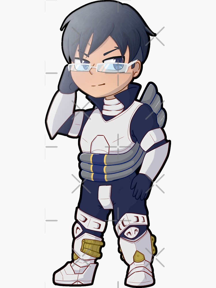 "Chibi! MHA - Iida" Sticker by CoralTheCookie | Redbubble