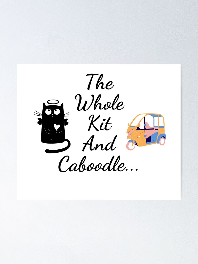 "The Whole Kit And Caboodle" Poster for Sale by alexb1461 | Redbubble