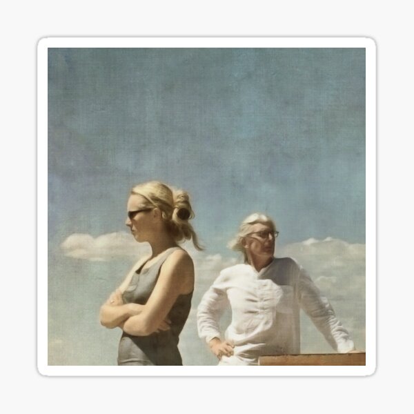 "Raphaela looks west" Sticker by paulgrand | Redbubble