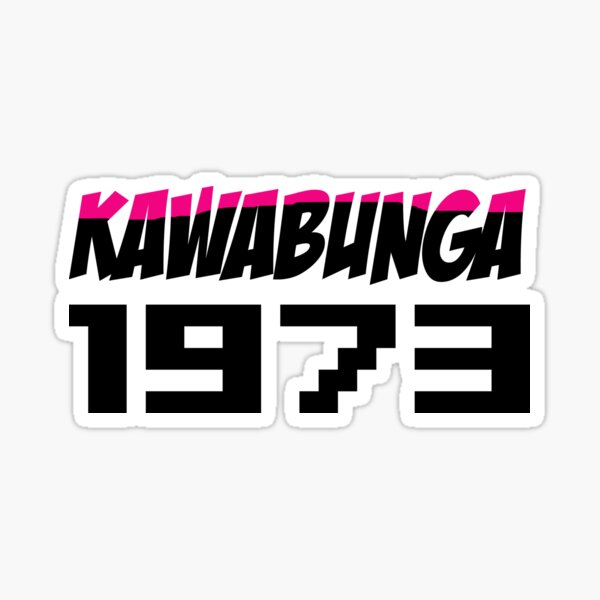 "KAWABUNGA CAFE" Sticker by montilla20 | Redbubble