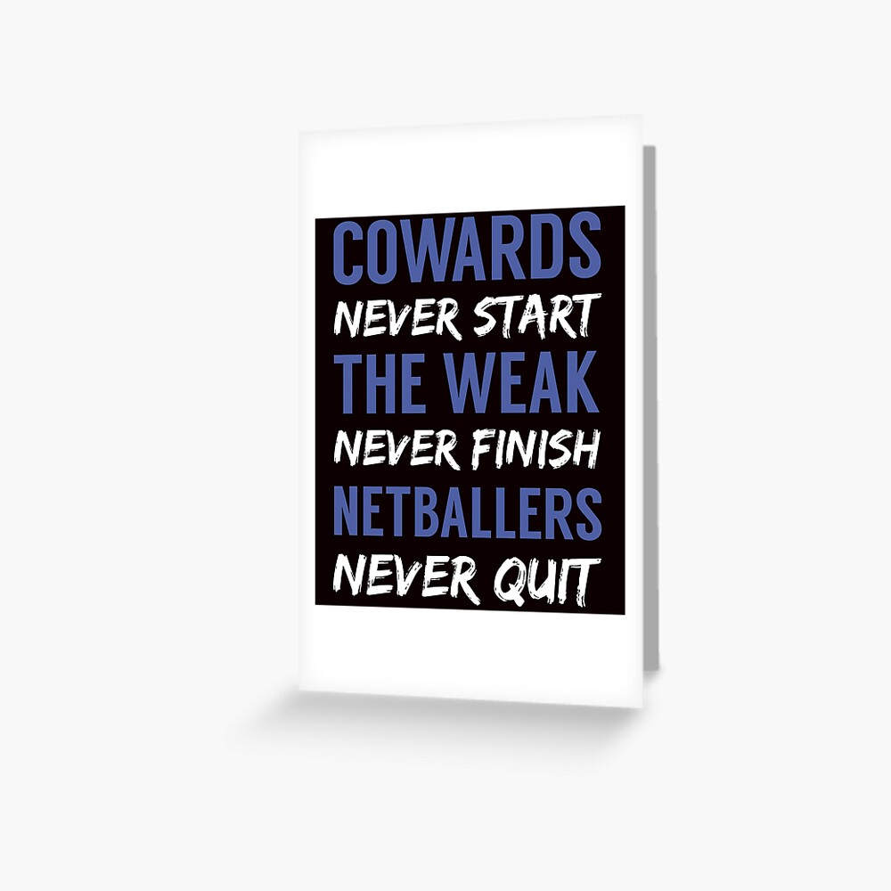 "Netball Players Never Quit, Netball Quote, Netball Design, Funny ...