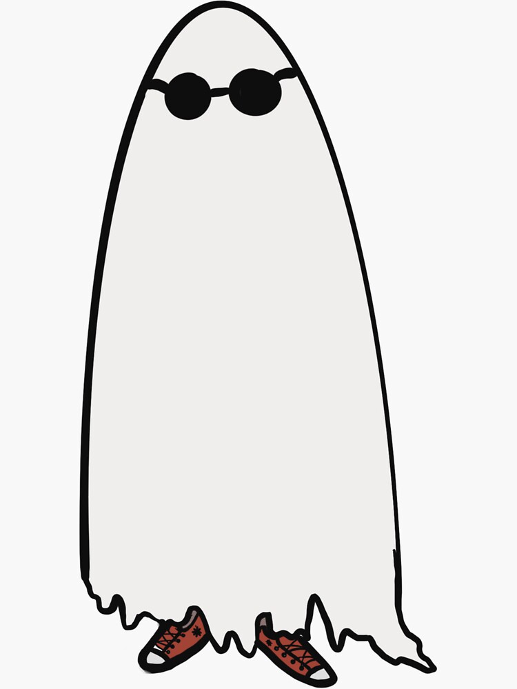 "Sheet Ghost with Sunglasses TikTok" Sticker by missskyrat | Redbubble