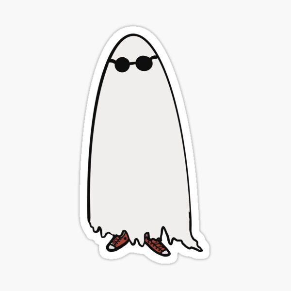 "Sheet Ghost with Sunglasses TikTok" Sticker by missskyrat | Redbubble