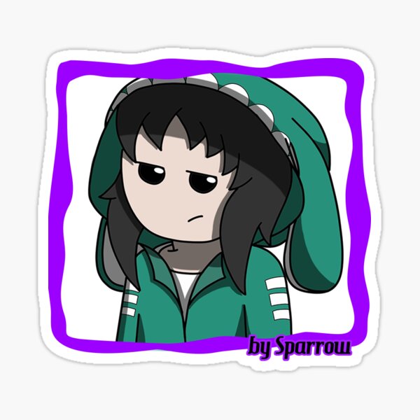 "Bunny Feng shrug" Sticker by Gilburt | Redbubble